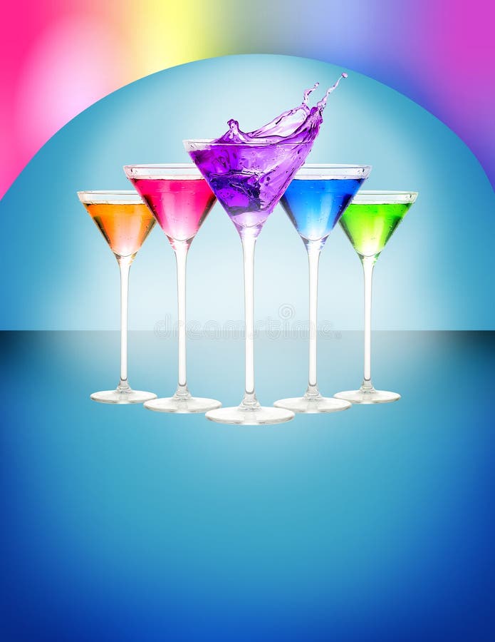Happy Hour Cocktail Background Stock Photo - Image of cool, happy ...