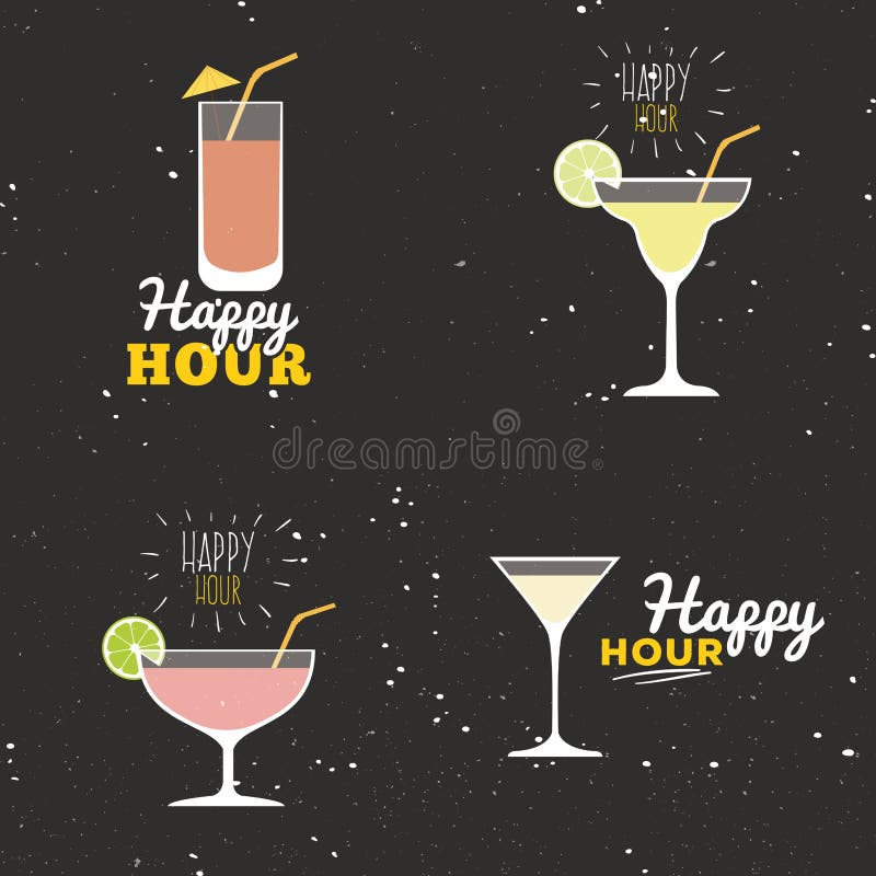 Happy Hour Labels Stock Illustrations – 68 Happy Hour Labels Stock ...