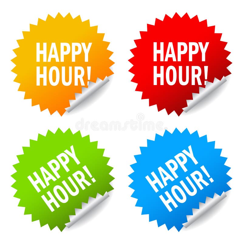 Happy hour stock illustration. Illustration of price - 19421079