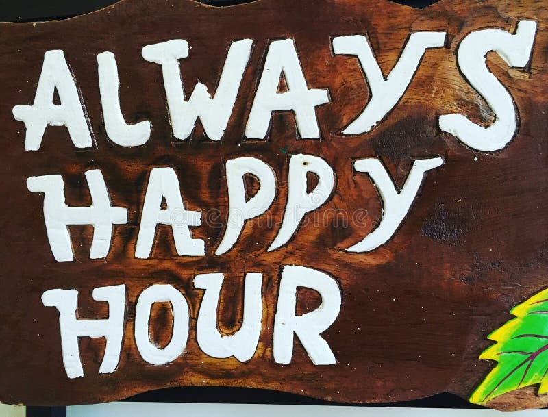 Always happy hour stock image. Image of restaurant, cafe - 63681097
