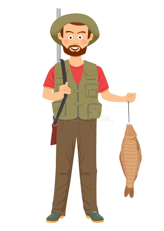 Fish Hunter Man Stock Illustrations – 619 Fish Hunter Man Stock ...