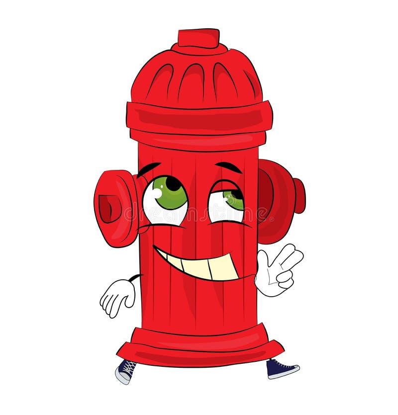 Cartoon Fire Hydrant Tired stock vector. Illustration of fire - 41735651