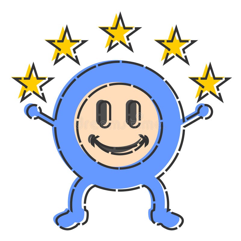 Happy icon stock vector. Illustration of brightly, cute - 26614853