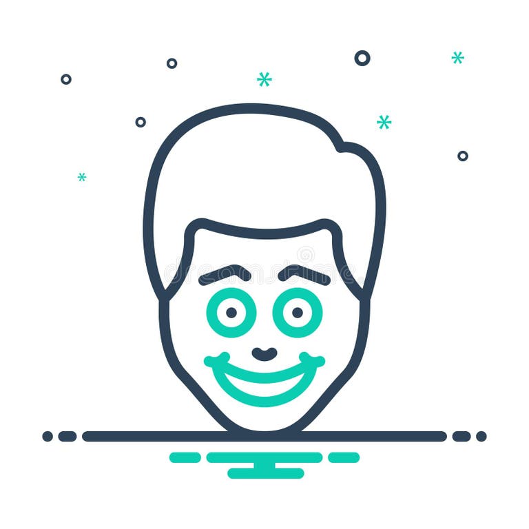 Mix Icon for Happy, Chill Out and Joyful Stock Vector - Illustration of ...