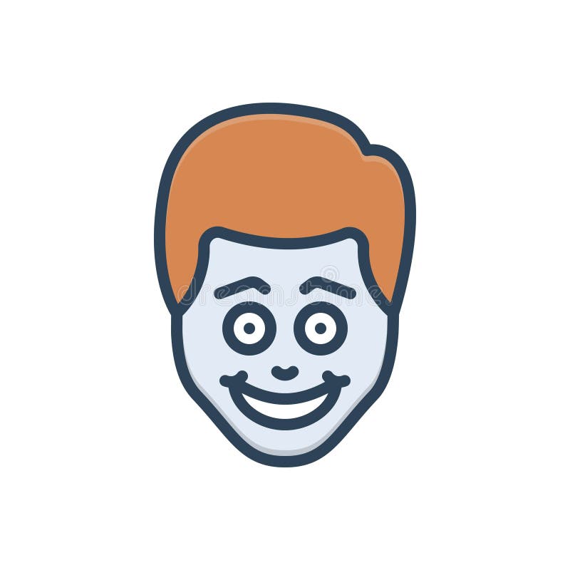 Color Illustration Icon for Happy, Chill Out and Joyful Stock ...