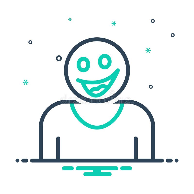 Mix Icon for Happy, Fain and Jocund Stock Vector - Illustration of ...