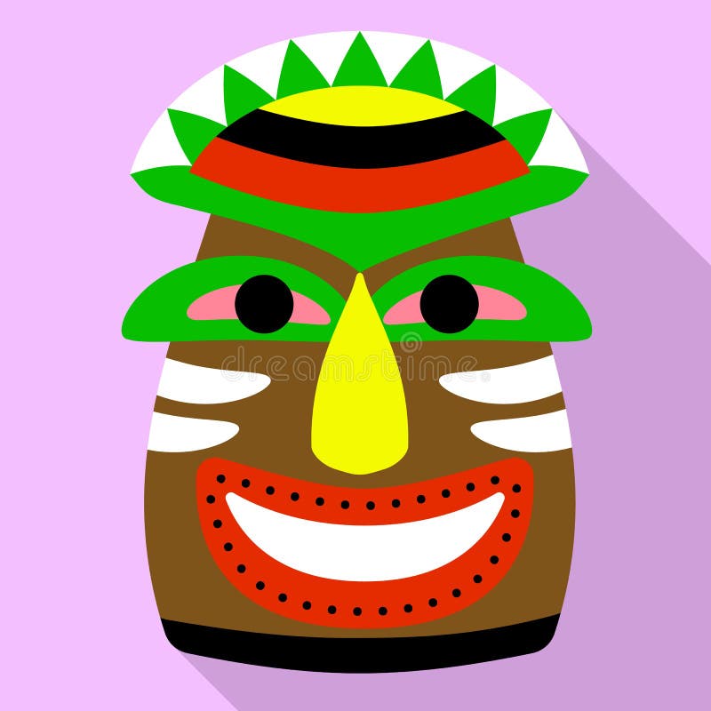 Happy Idol Icon, Flat Style Stock Vector - Illustration of archaic ...