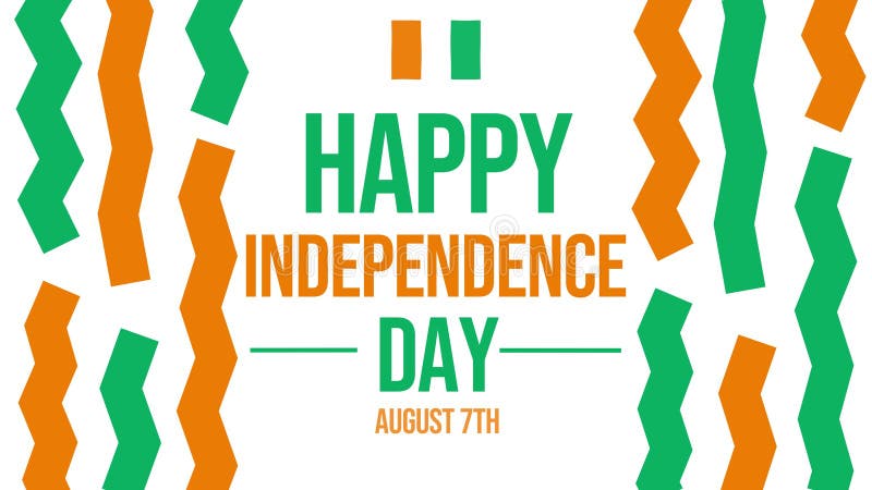 Happy Independence Day Background with New Style and Typography in the ...