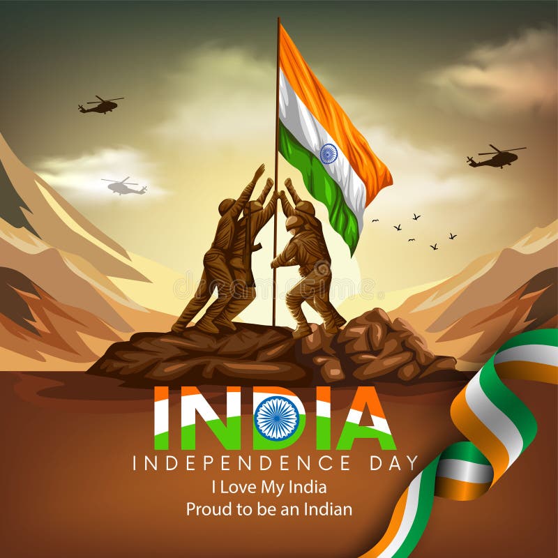 Happy Independence Day of India. Abstract Vector Illustration Graphic ...