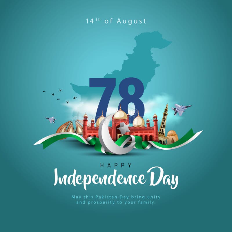 Happy Independence Day Pakistan.14th August Background Stock ...