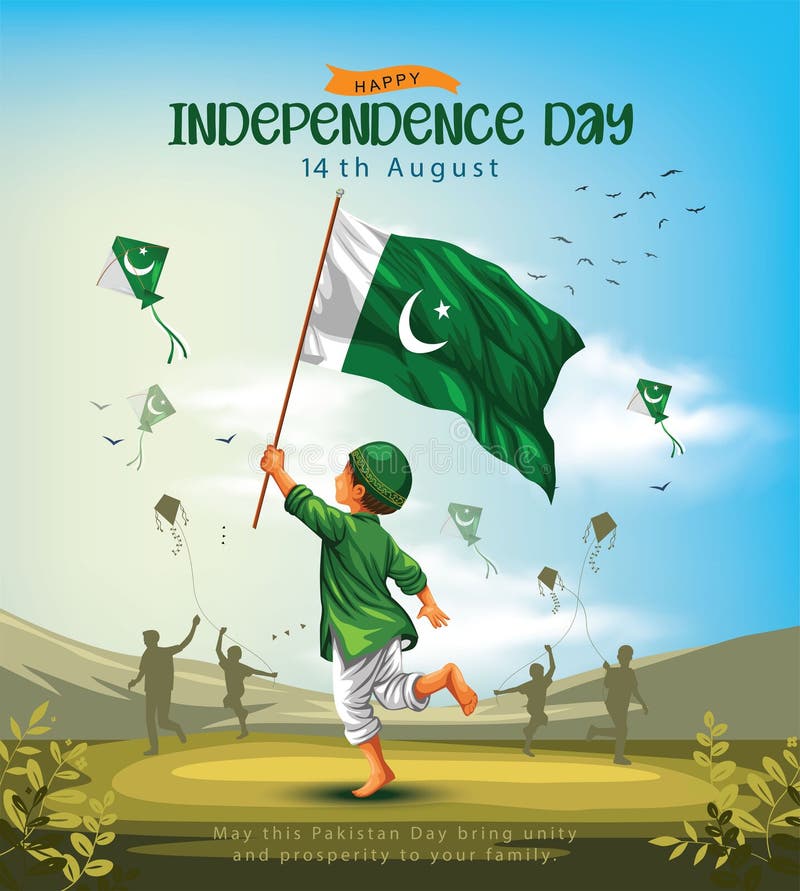 Happy Independence Day Pakistan.14th August Background Stock Vector ...
