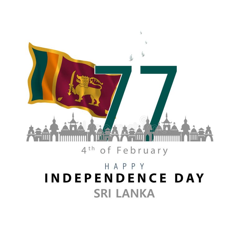 Happy Independence Day Sri Lanka. Abstract Vector Illustration Design ...