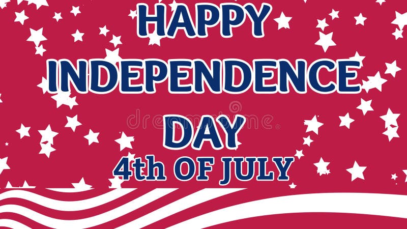 Happy Independence Day 4th of July Using National Flag Texture Stock ...