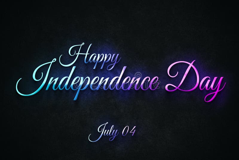 Happy Independence Day U.S., July 04 Stock Illustration - Illustration ...
