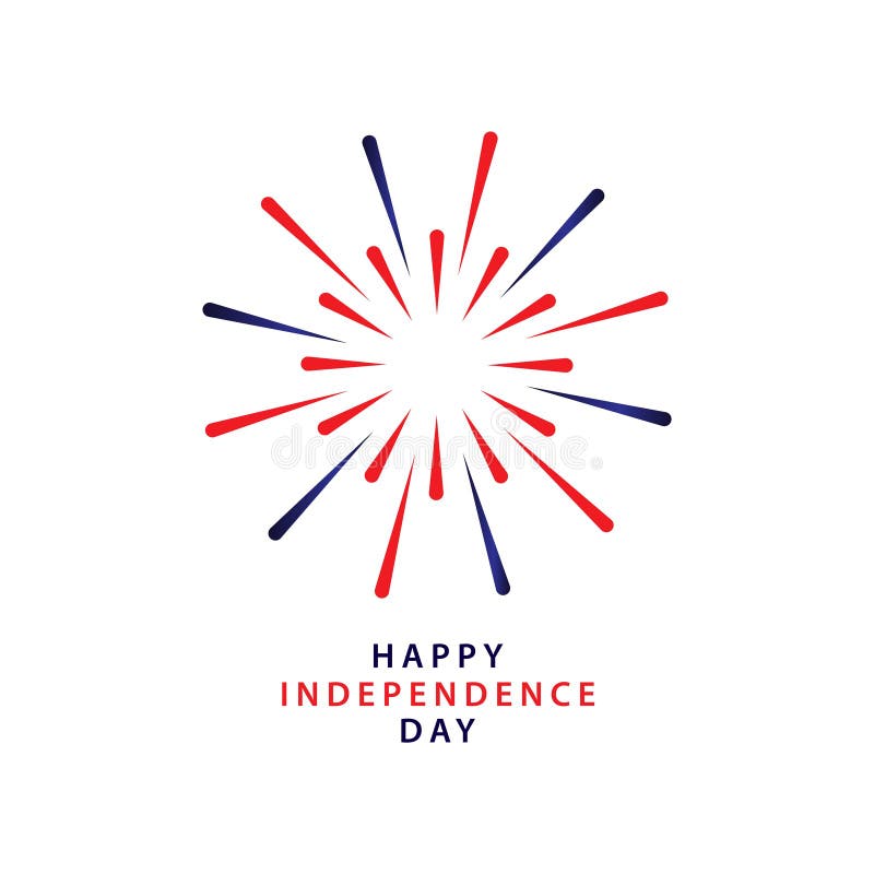 Happy Independence Day Logo Vector Template Design Illustration Stock ...