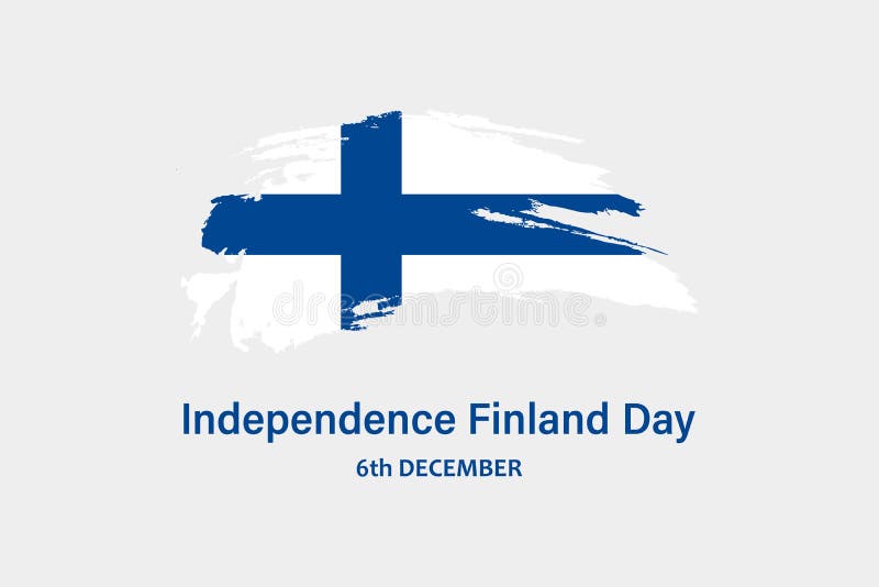 Happy Independence Finland Day. Horisontal Holiday Image Stock Vector ...