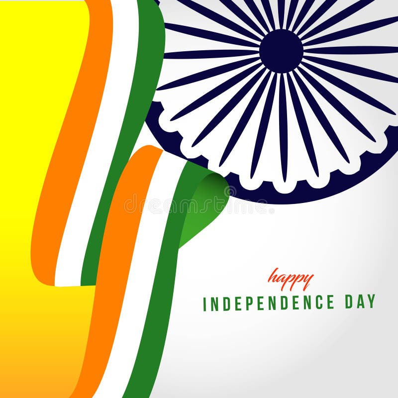 Happy India Independent Day Vector Template Design Illustration Stock ...