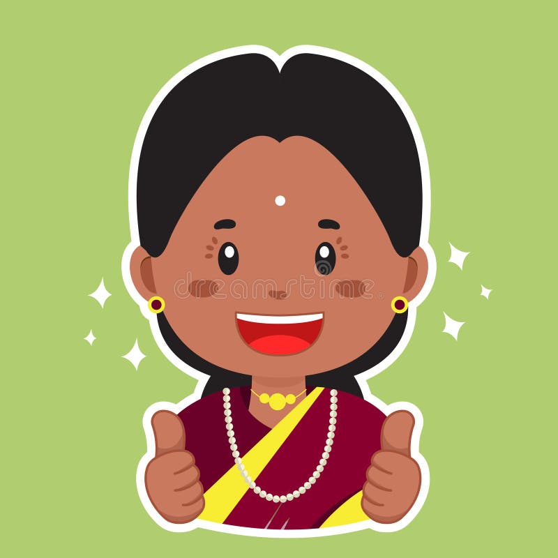 Happy Indian Character Sticker Stock Vector - Illustration of culture ...