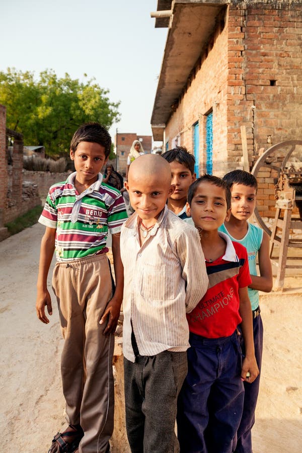 Happy indian childrens editorial stock image. Image of villager - 46170174