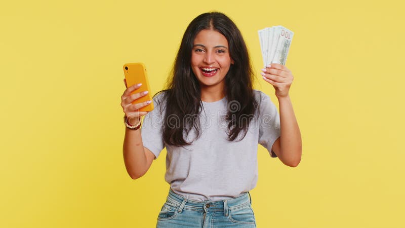 Upset Sad Woman Use Smartphone Play Game Loses Loss Fail Unlucky News