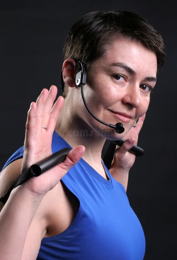 Fitness Instructor 2 stock photo. Image of dark, health - 19384340