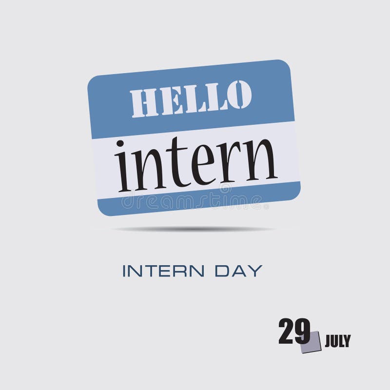 ID card Intern stock vector. Illustration of clip, card - 253777856