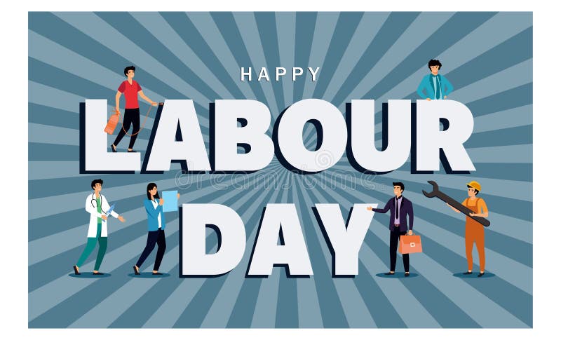 Happy International Labor Day. Flat Vector Modern Stock Vector ...