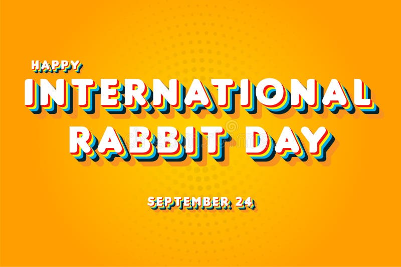 Happy International Rabbit Day, September 24. Calendar of September ...