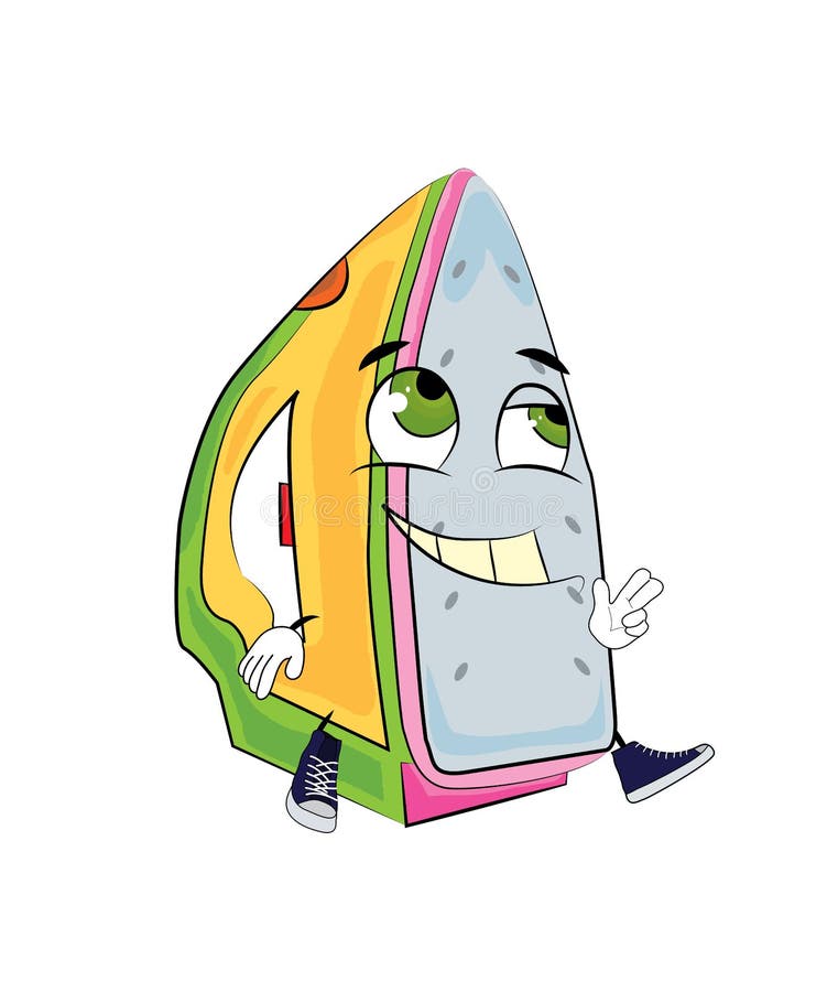 Happy iron cartoon stock illustration. Illustration of isolated - 44107246