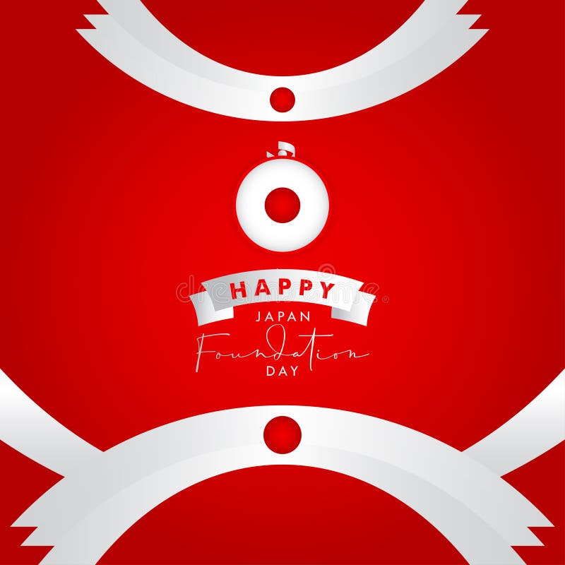 Happy Japan Foundation Day Vector Design Template Background Stock ...