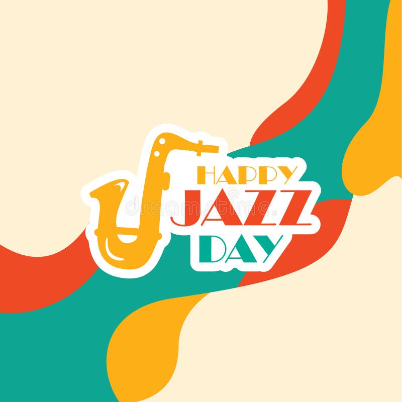 Happy Jazz Day Vector Design for Banner or Background Stock Vector ...