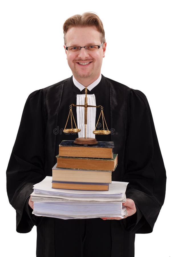 Serious Lawyer Holding Justice Scale Stock Photo - Image of holding ...