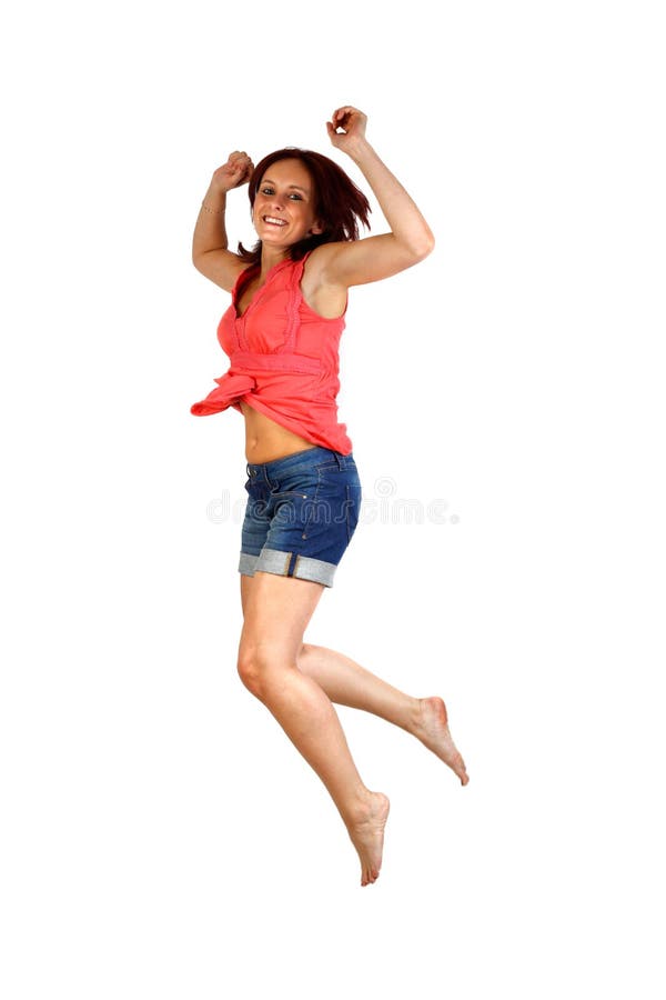 Happy jump stock photo. Image of looking, happiness, excited - 10248230