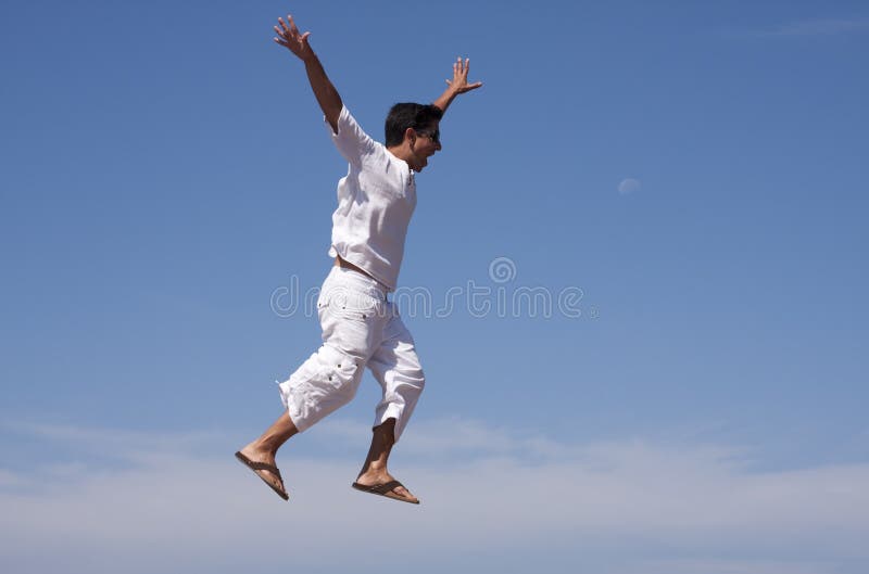 Jump stock photo. Image of jumping, action, boys, happy - 224492