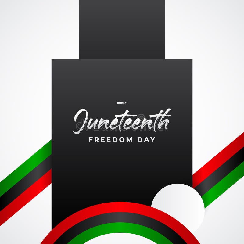 Happy Juneteenth Freedom Day Background Design Stock Vector ...