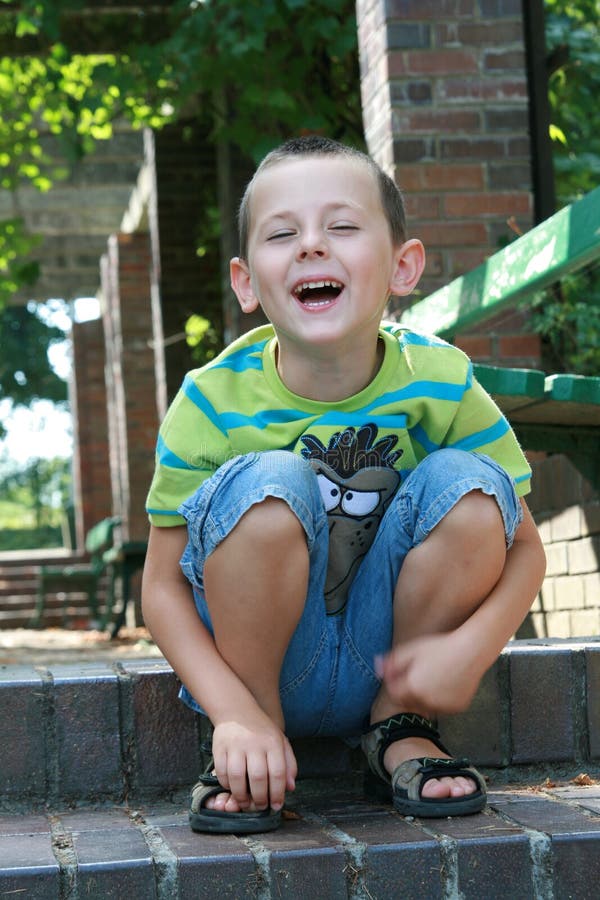 Happy kid stock photo. Image of park, laughing, cheerful - 13065226