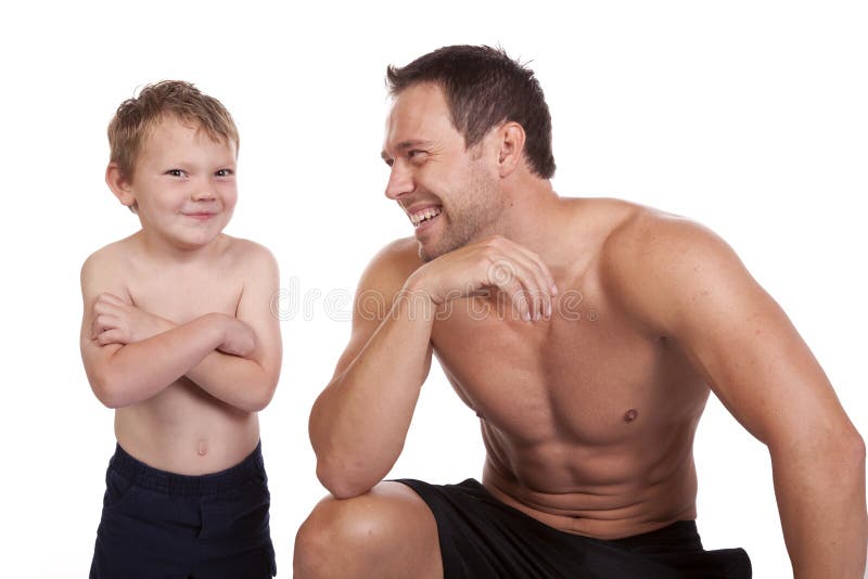 Happy kid and dad stock image. Image of portrait, cute - 17007903