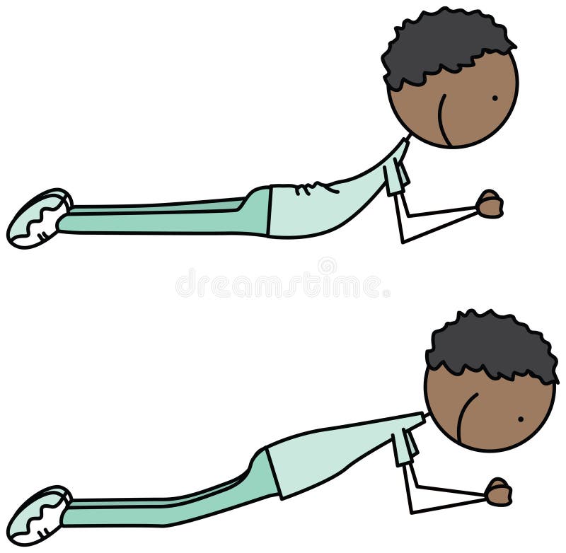 Happy kid exercises stock vector. Illustration of exercise - 300914094