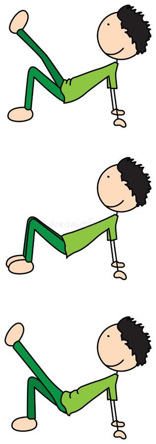 Crab Kicks Exercise, Woman Workout Fitness, Aerobic and Exercises ...