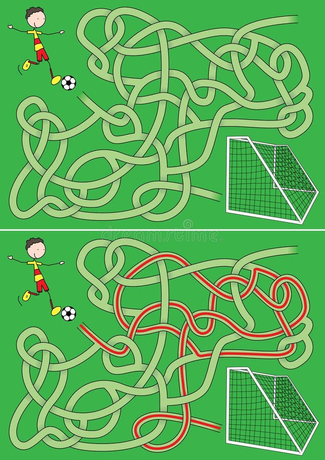 Happy kid maze stock vector. Illustration of kids, easy - 291527611