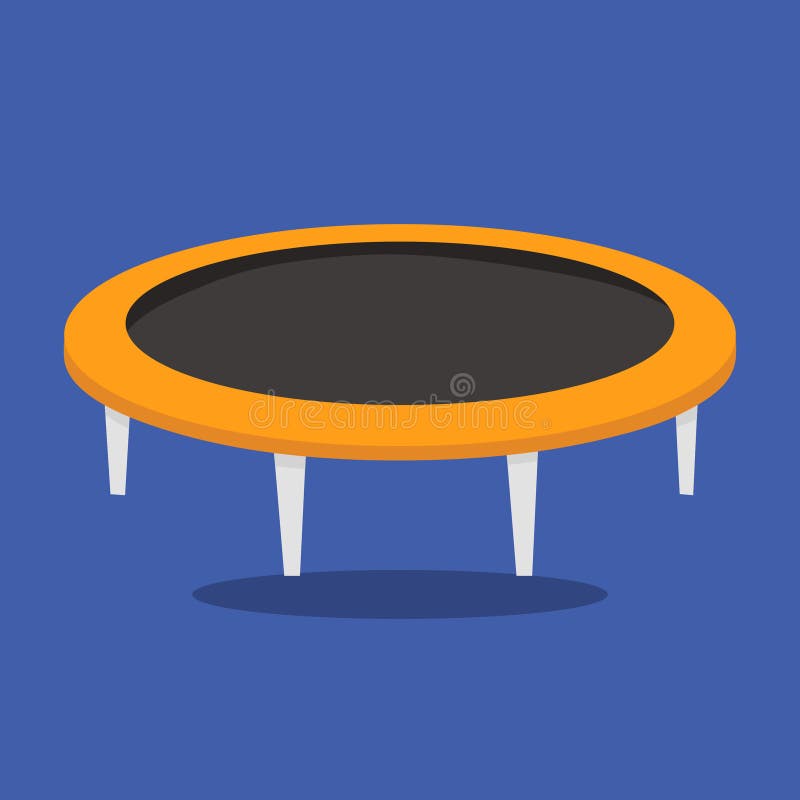 Happy Kid Trampoline Orange 13 Stock Vector - Illustration of cartoon ...