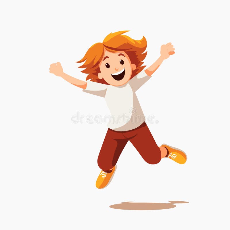 Happy Kid Vector Flat Minimalistic Isolated Illustration Stock Vector - Illustration of ...