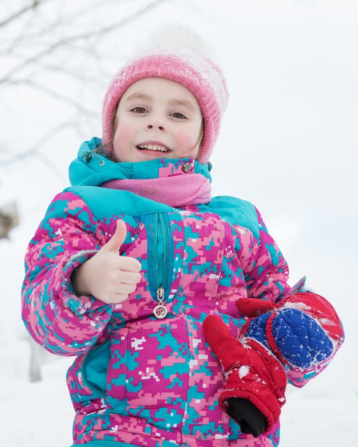 Happy kid winter day. stock photo. Image of family, park - 67730986