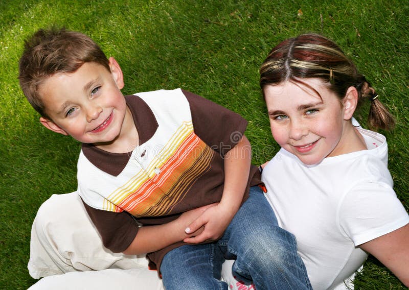 Happy kids stock photo. Image of people, together, outside - 2419190