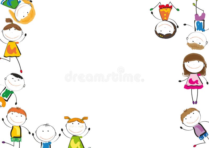 Kids frame stock vector. Illustration of healthy, kids - 24378627
