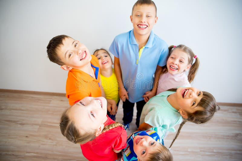 Happy kids circle stock photo. Image of grade, schoolchildren - 89579770