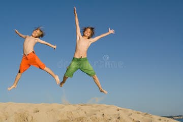 Happy kids jumping stock image. Image of kids, energy - 5540509