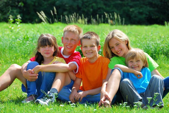Happy kids in a meadow stock photo. Image of boys, friends - 3013004 Happy kids in a meadow stock photo. Image of boys, friends - 3013004