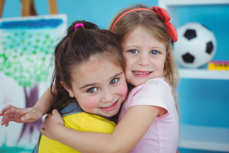 Happy Kids Playing Games Together Stock Image - Image of holding, girl ...
