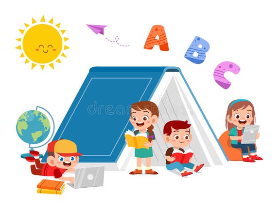 Kids Happy Study Stock Illustrations – 33,121 Kids Happy Study Stock ...